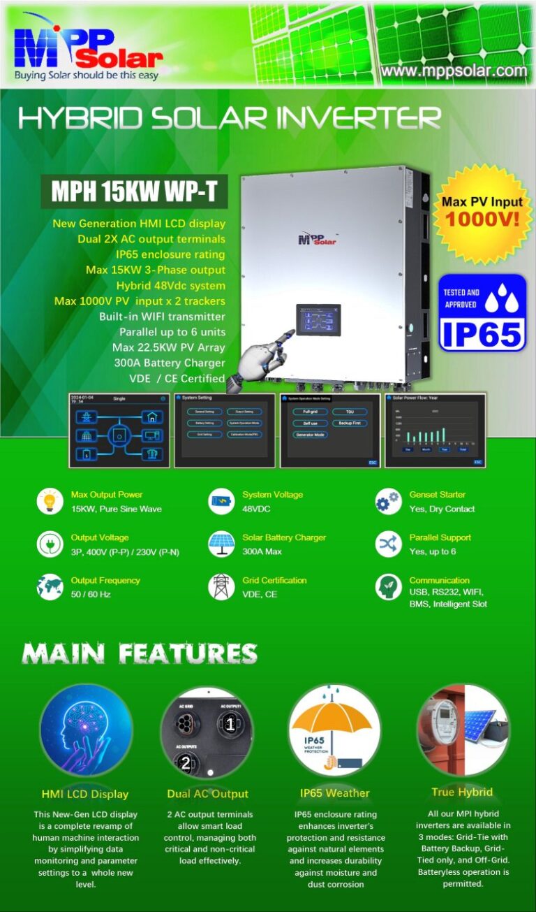 MPH 15KW WP (15KW 48V) – Maximum Solar Online